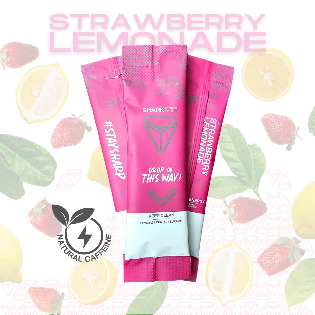 STRAWBERRY LEMONADE Electrolyte Drink | Sharkbite Hydration – SHARKBITE ...