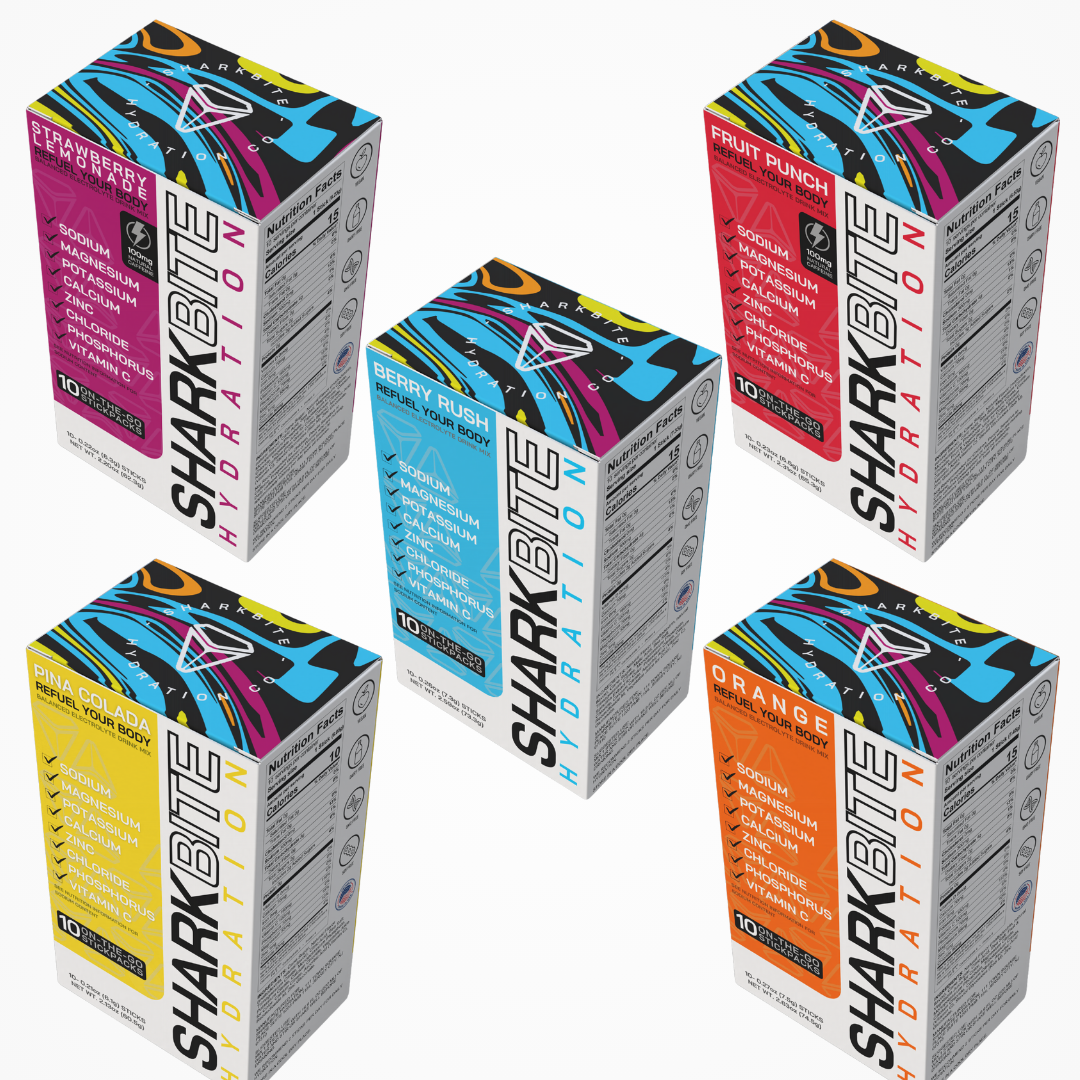Premium Electrolyte 10 Count Bite Box – SHARKBITE HYDRATION